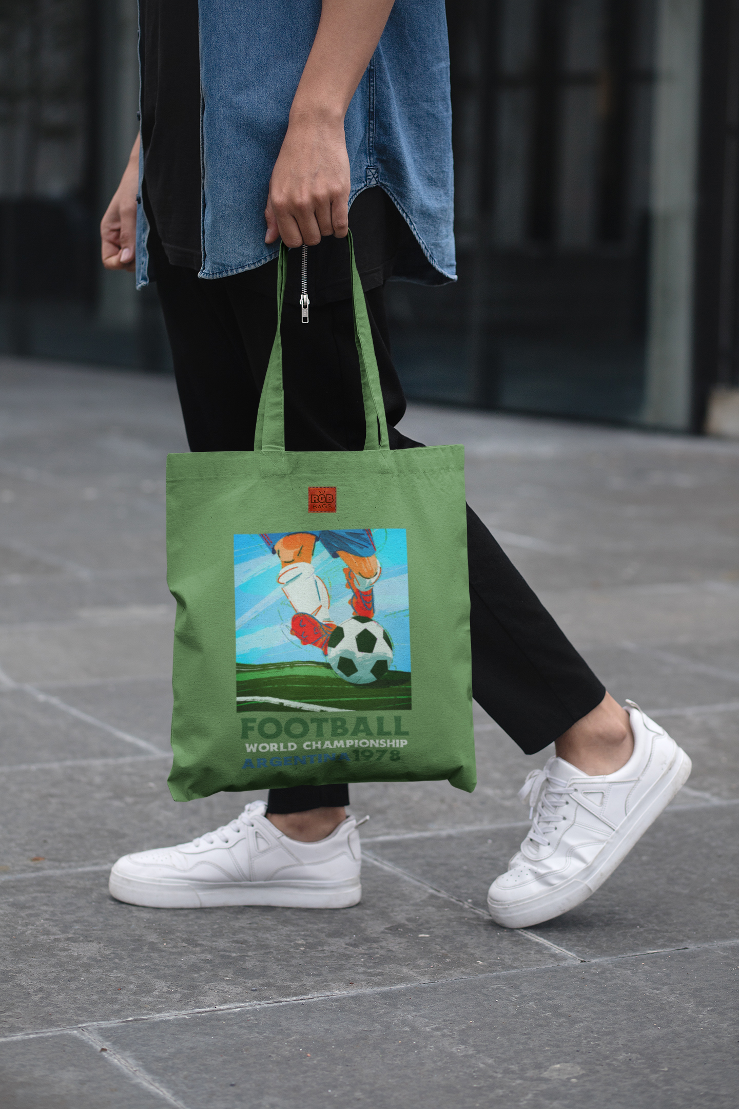 FootBall Argentina Canvas Tote Bag - RGB Merchandise